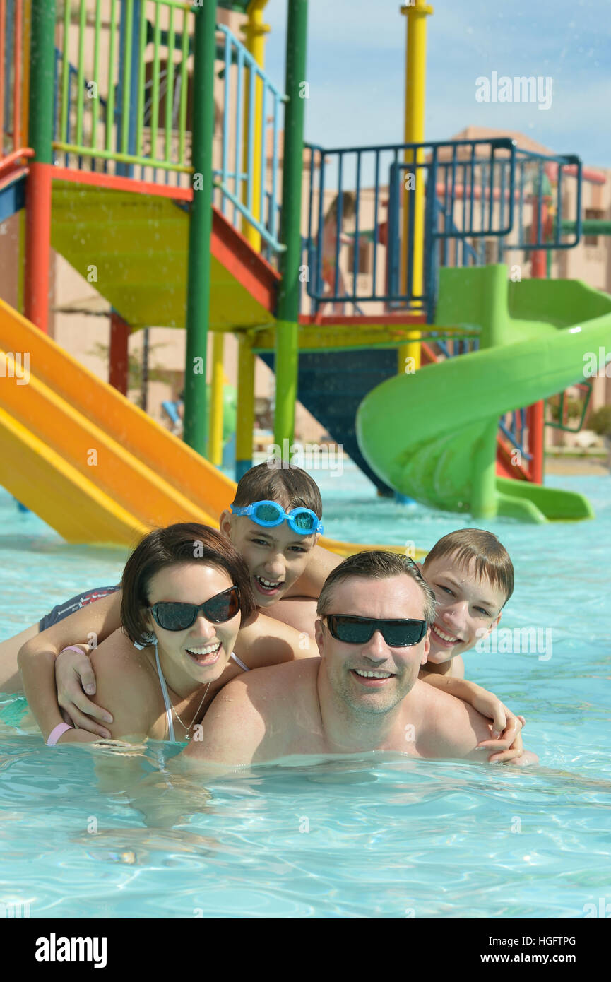 parents with two sons Stock Photo - Alamy