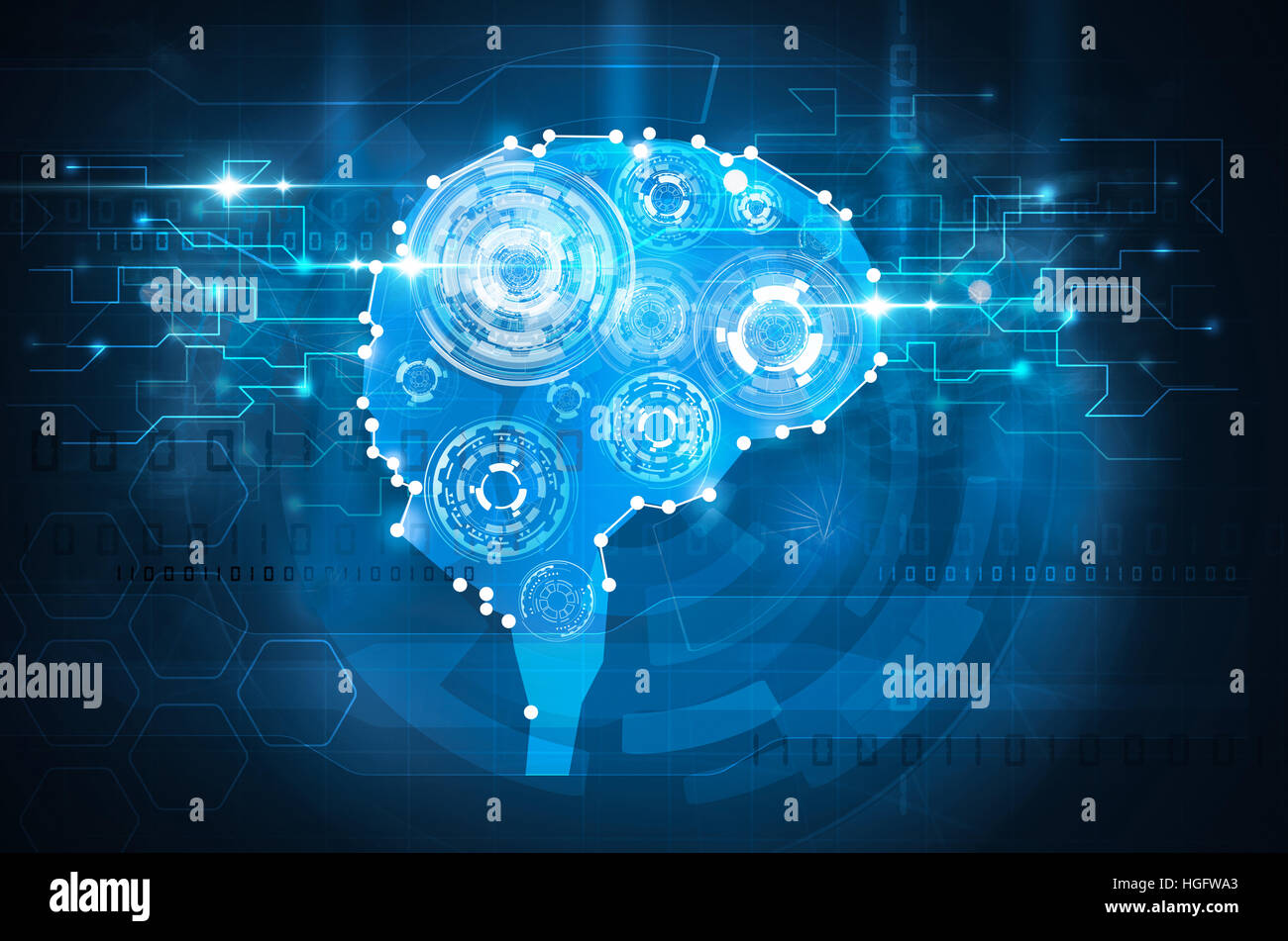 Brain gears hi-res stock photography and images - Alamy