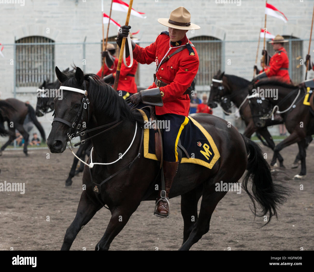 Canada American mounted police Ontario horse rider Stock Photo - Alamy