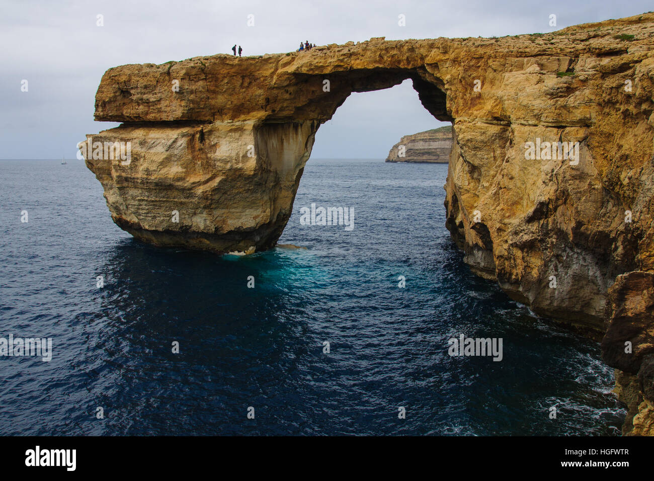The Azure Window rock, Gozo Island, Malta Stock Photo - Alamy