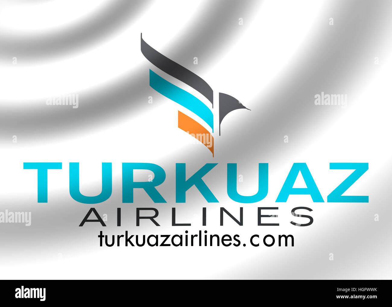 Turkuaz Air Airlines logo flag Stock Photo - Alamy