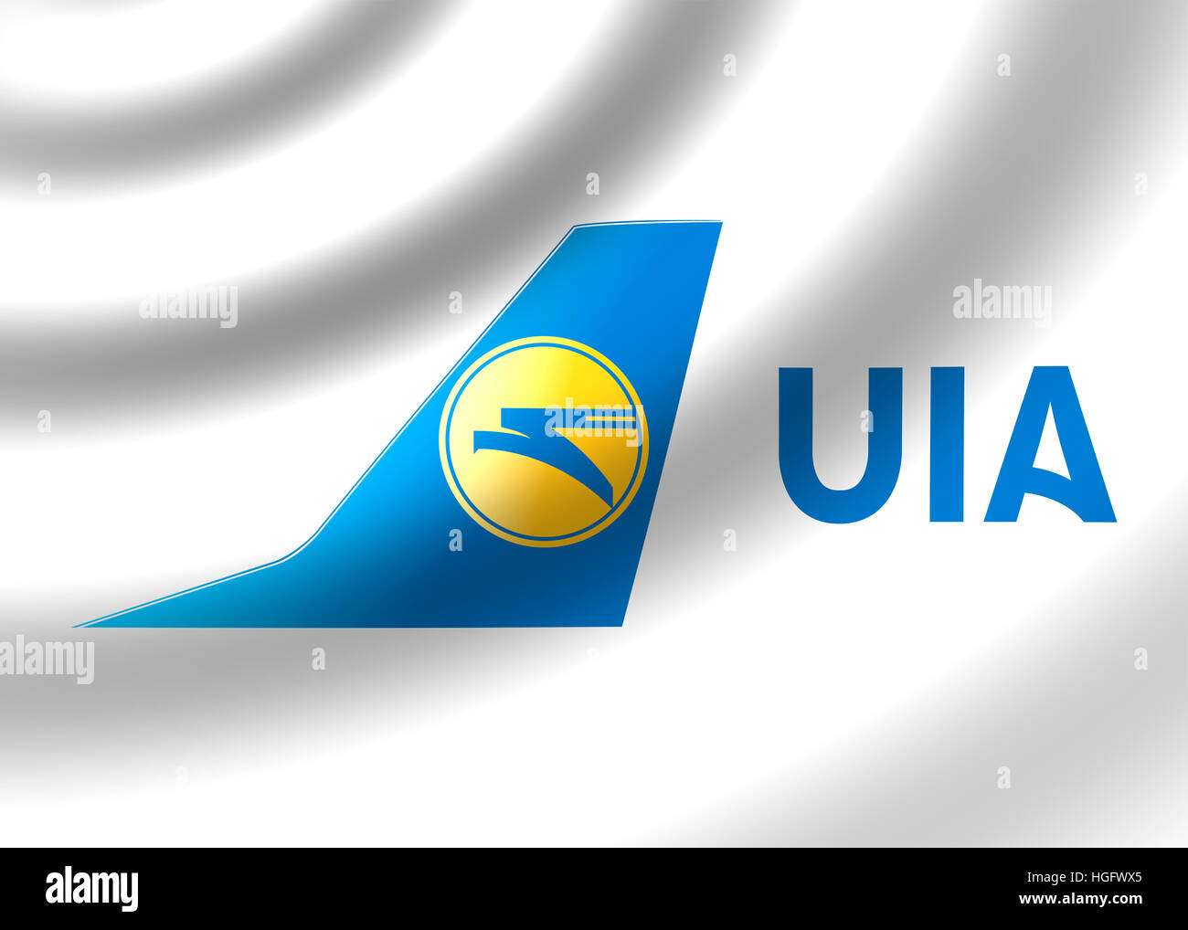 Ukraine International Airlines logo Stock Photo - Alamy