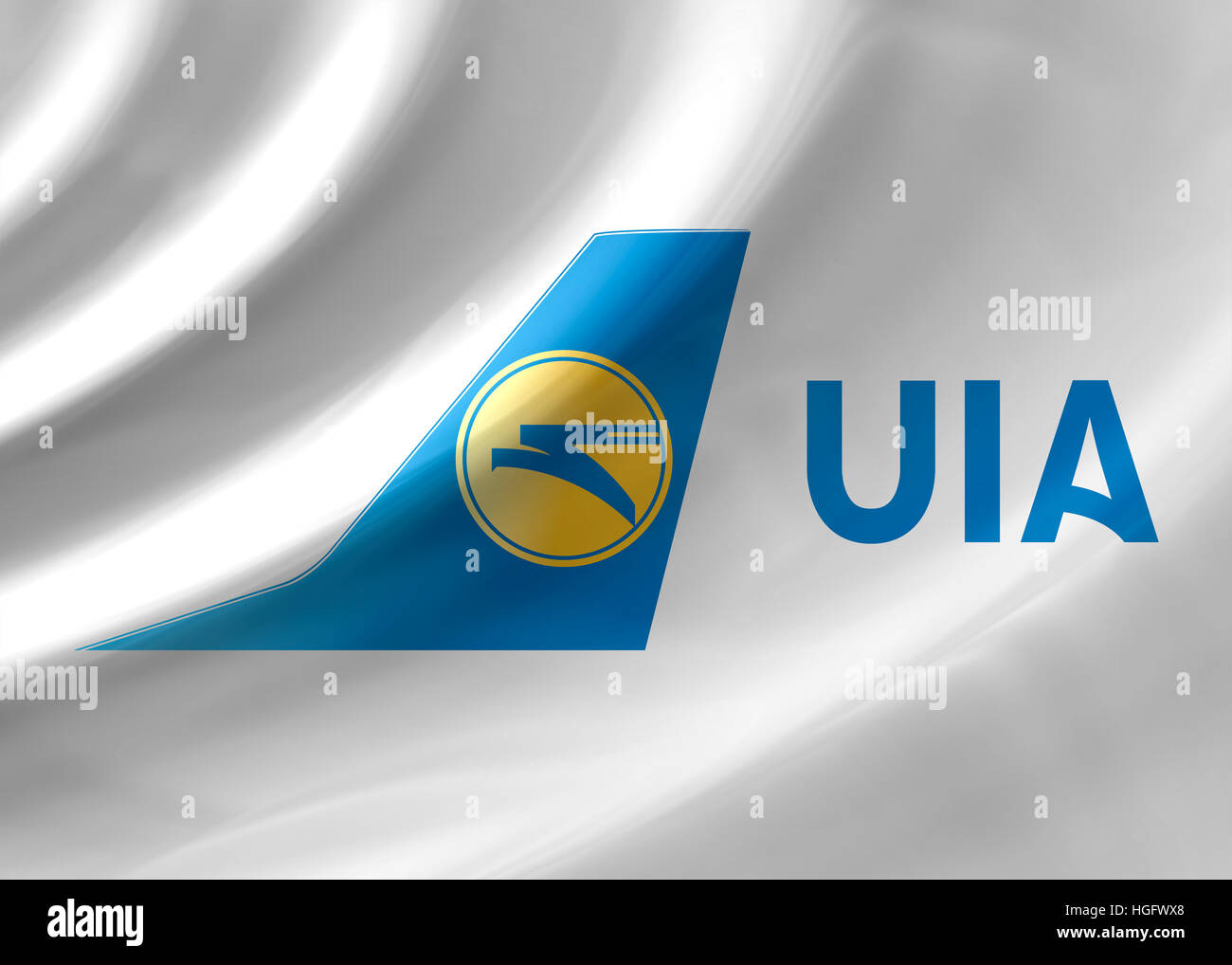 Ukraine International Airlines logo Stock Photo - Alamy