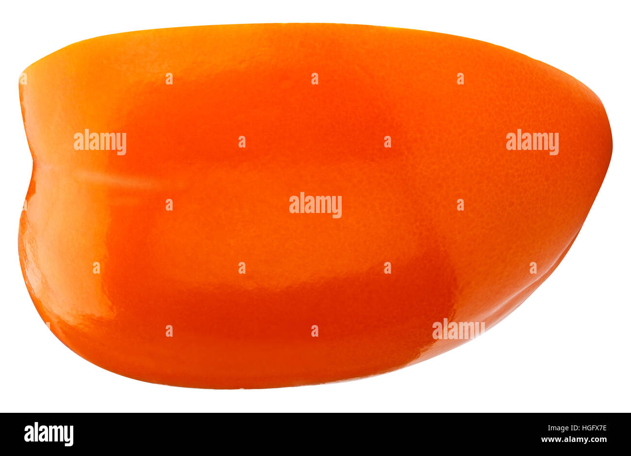 Persimmon cut slice isolated on white background clipping path Stock ...