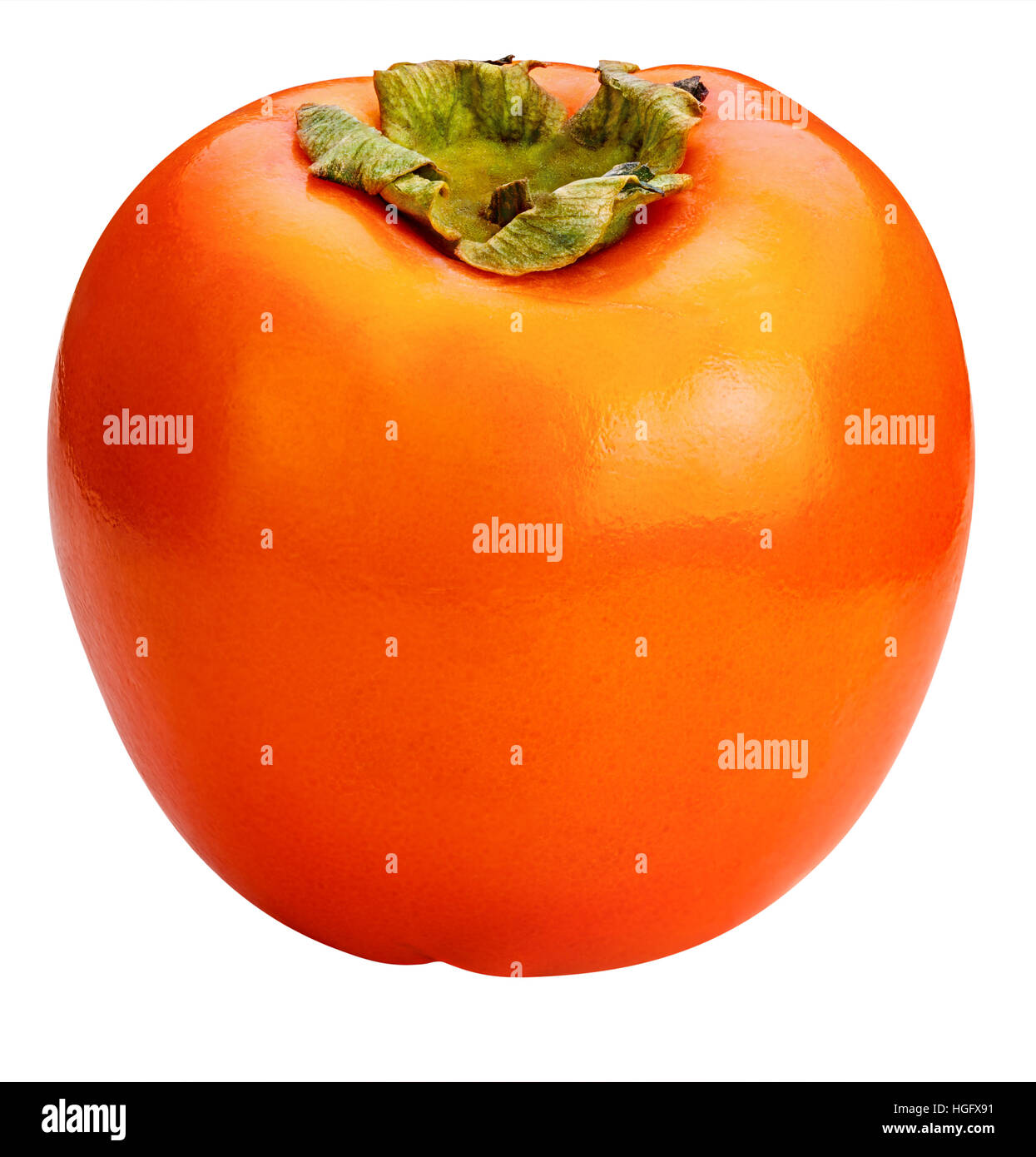 Persimmon isolated on white background clipping path Stock Photo - Alamy