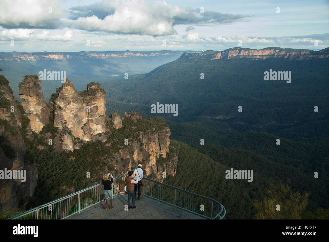 people looking at view from observation point Stock Photo - Alamy