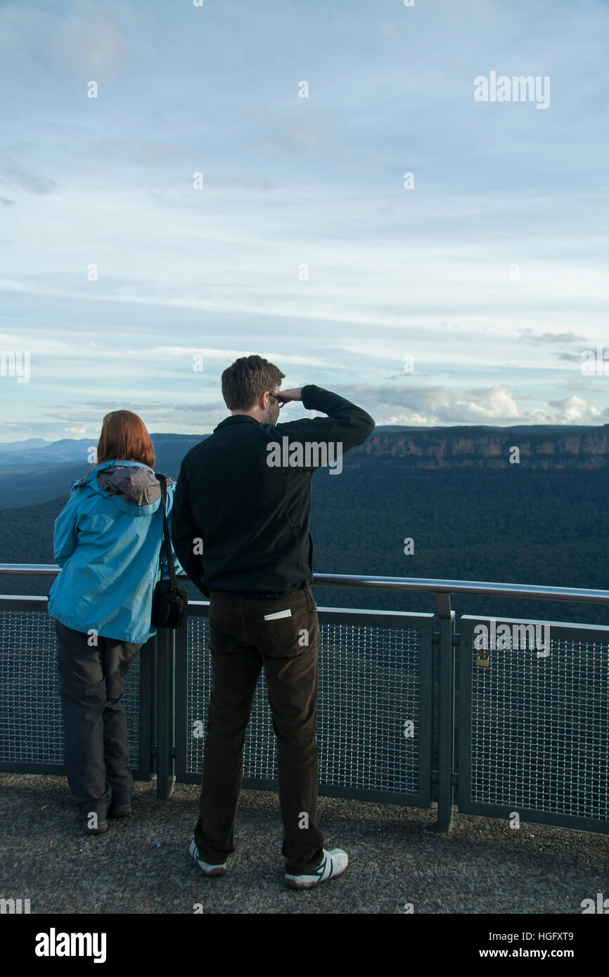 people looking at view from observation point Stock Photo - Alamy