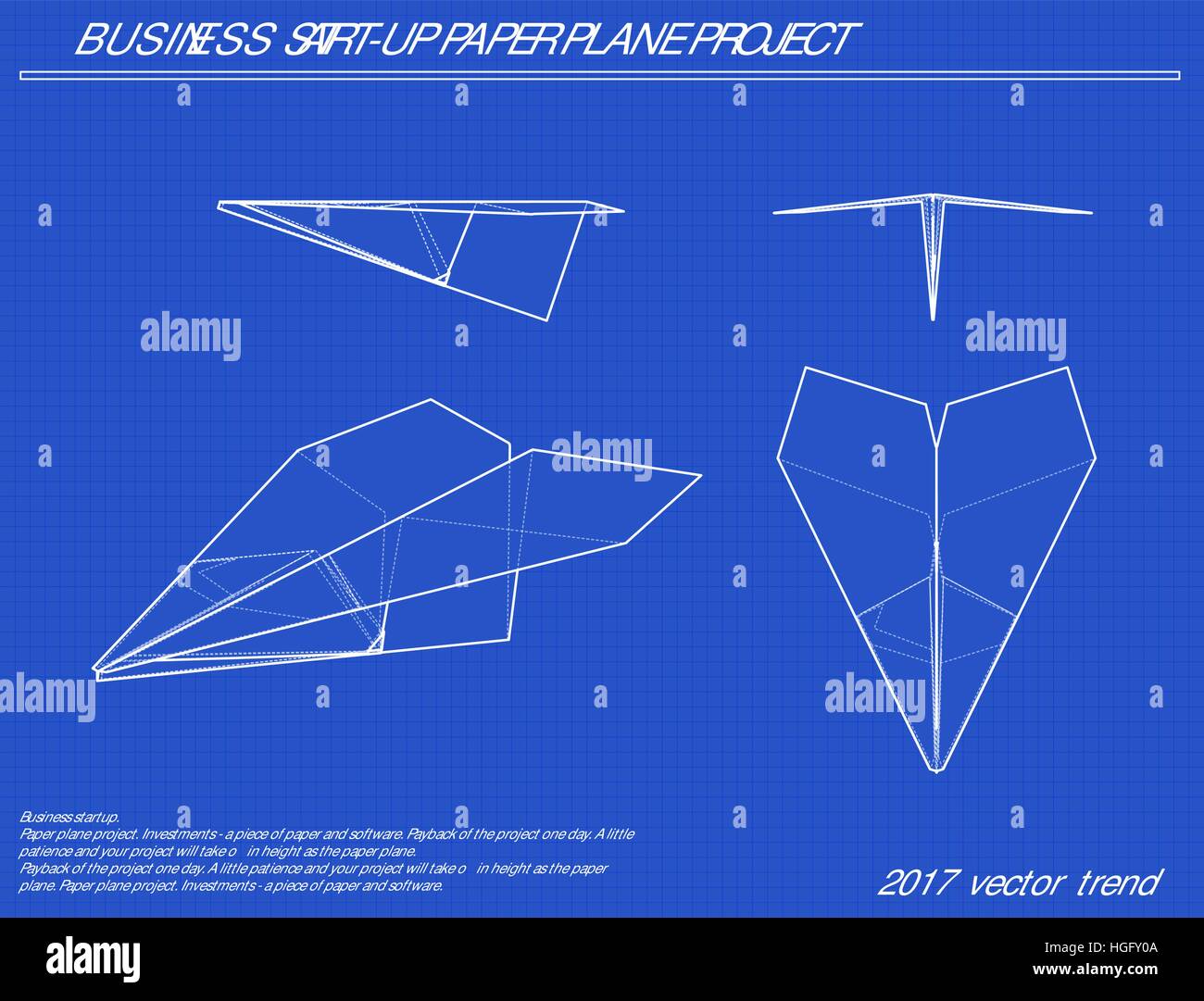 Airplane vector blueprint Stock Vector Image & Art - Alamy