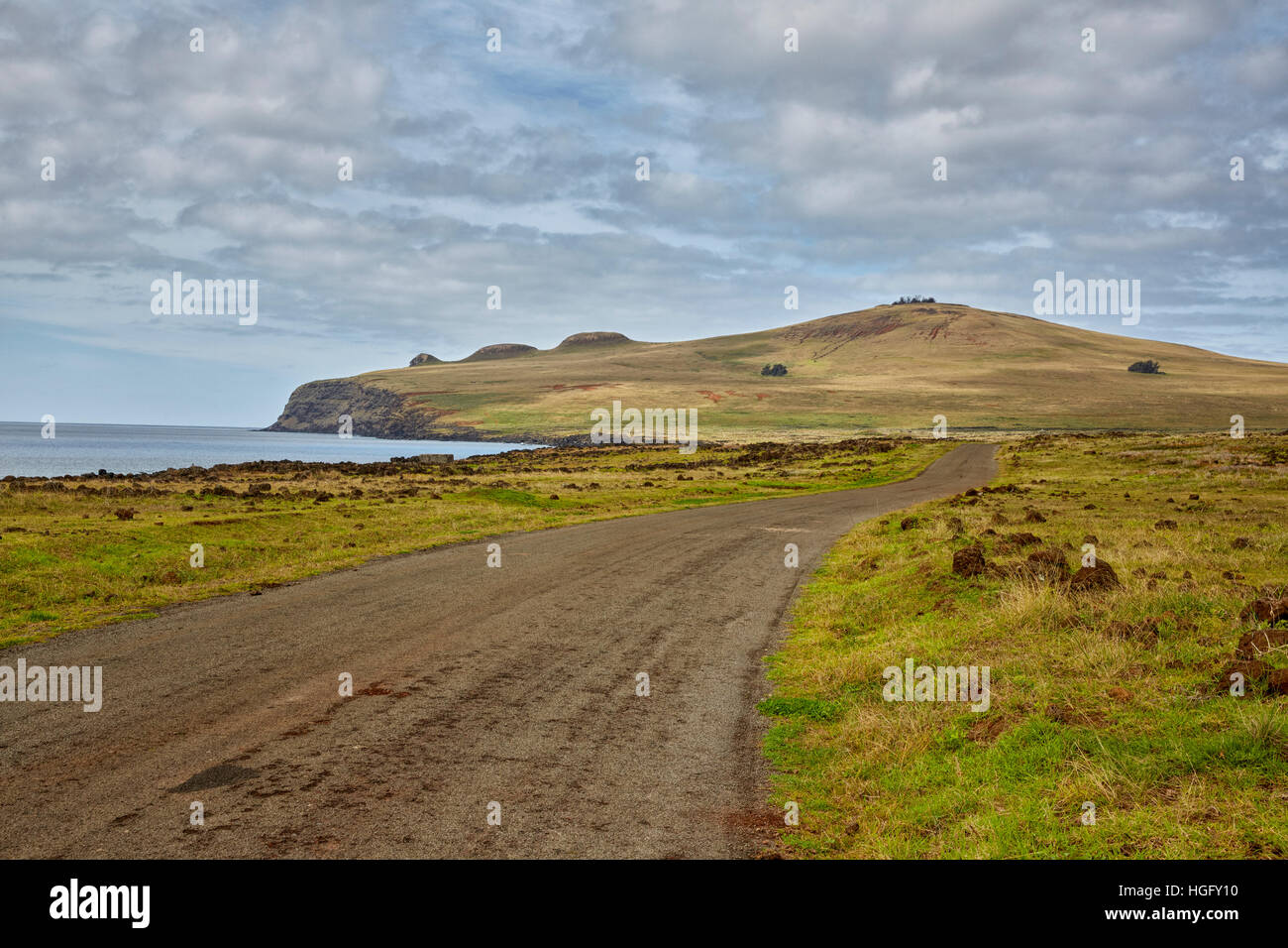 Poike Volcano, Easter Island, Chile Stock Photo - Alamy