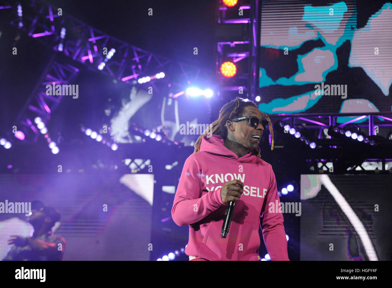 Hip hop legend Dwayne Michael Carter, Jr. aka Lil Wayne performs at the ...