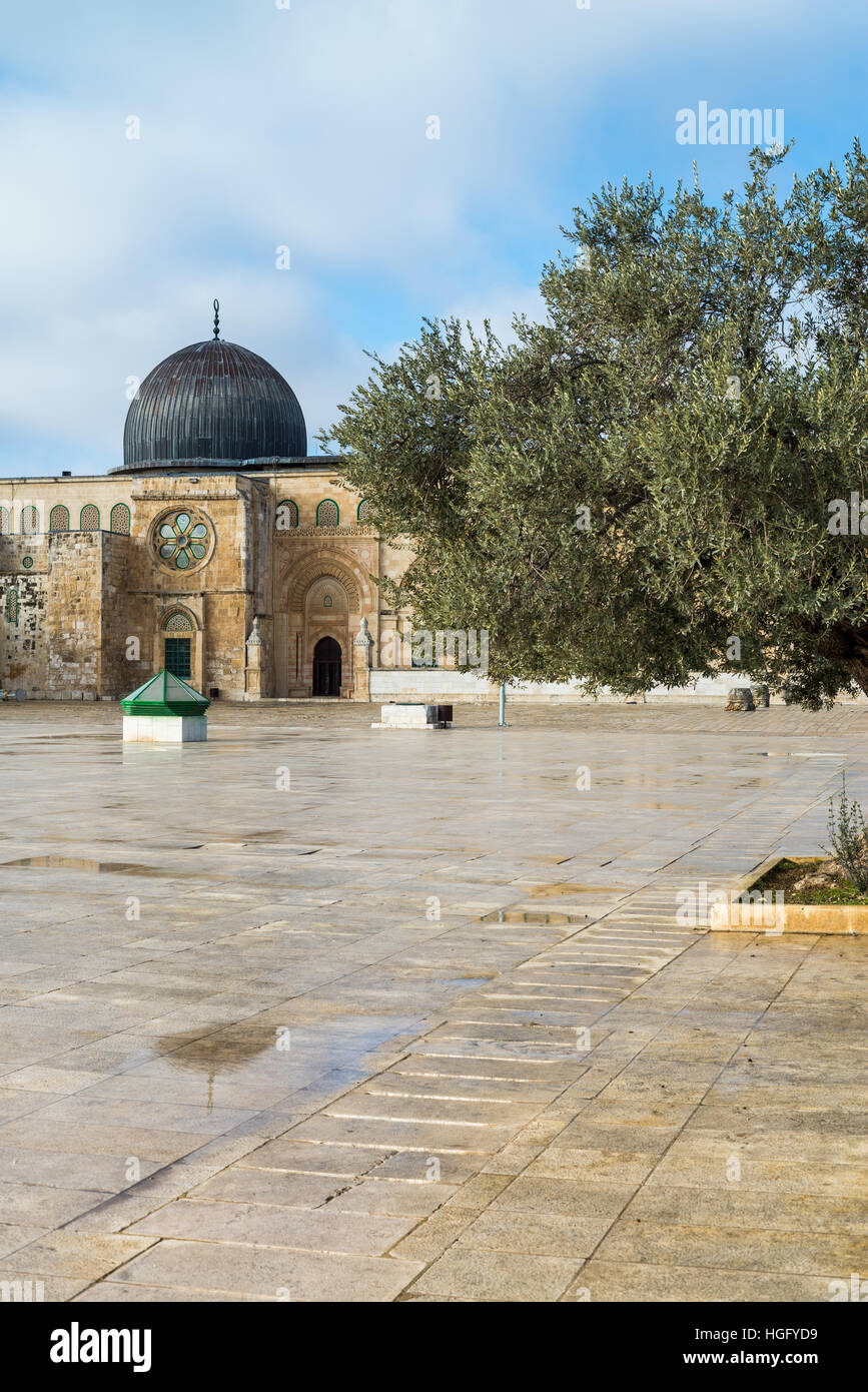 Al-Aqsa Mosque on Temple Mount, Jerusalem, Israel, Asia Stock Photo - Alamy
