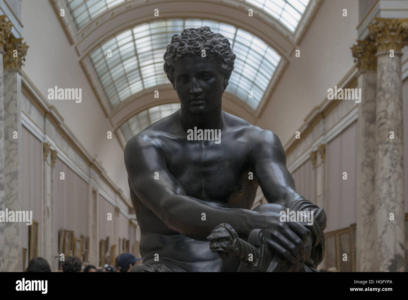 Bust in a museum Stock Photo - Alamy