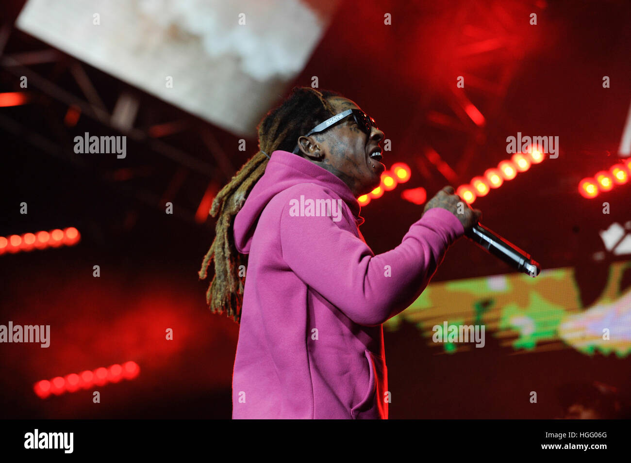 Hip hop legend Dwayne Michael Carter, Jr. aka Lil Wayne performs at the ...