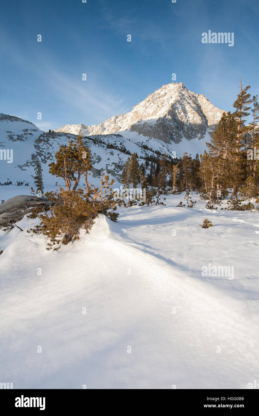 Snow covered mountain landscape Stock Photo - Alamy