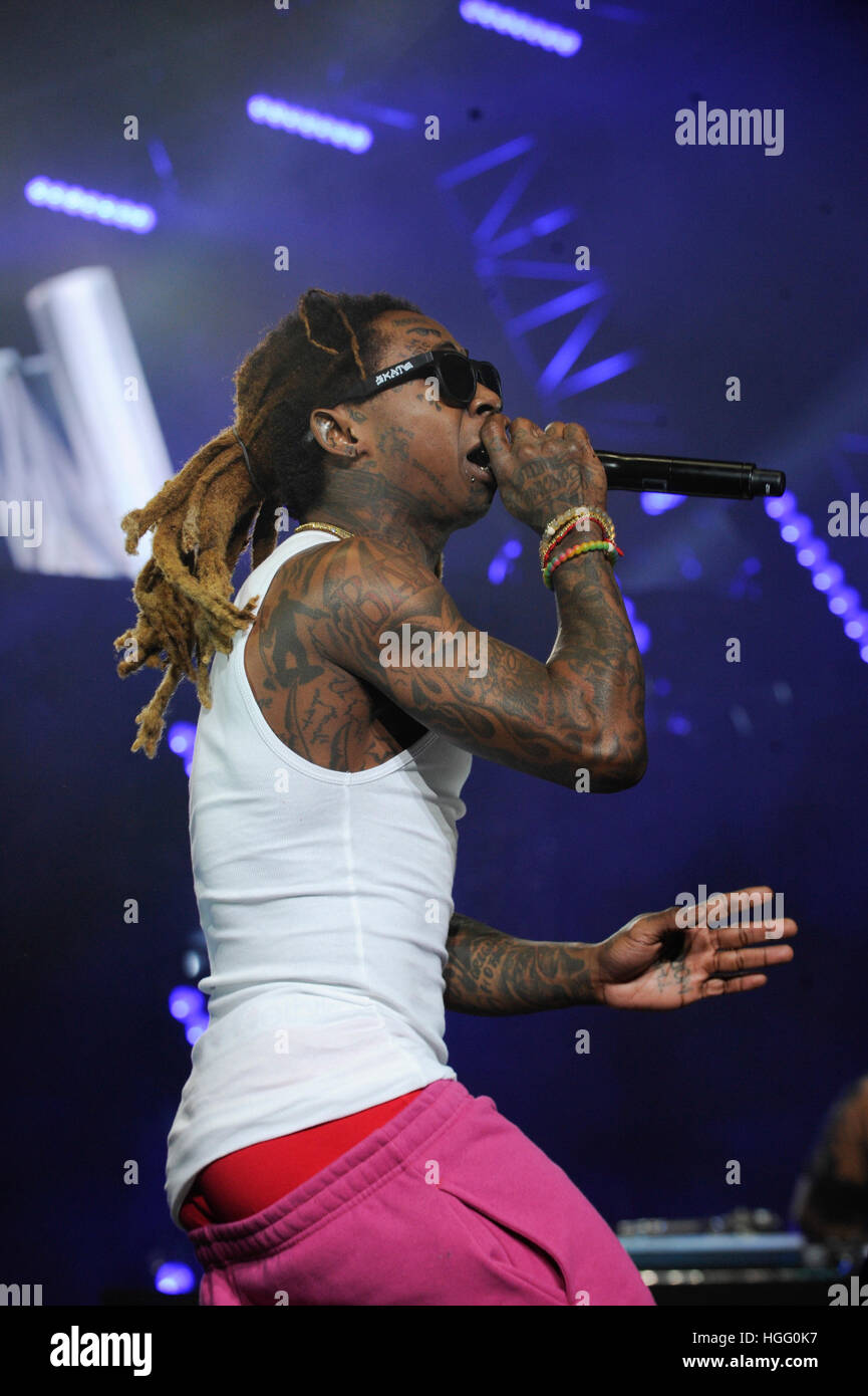 Hip hop legend Dwayne Michael Carter, Jr. aka Lil Wayne performs at the ...