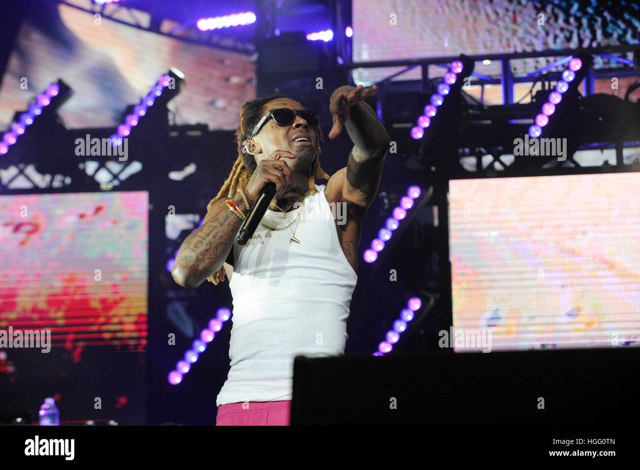 Hip hop legend Dwayne Michael Carter, Jr. aka Lil Wayne performs at the ...