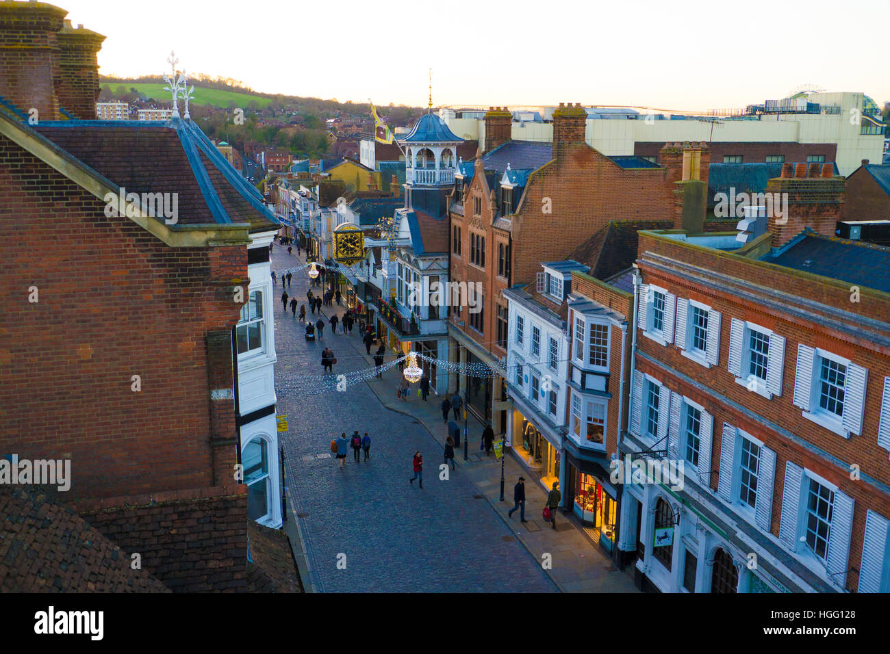 Guildford town clock hi-res stock photography and images - Alamy