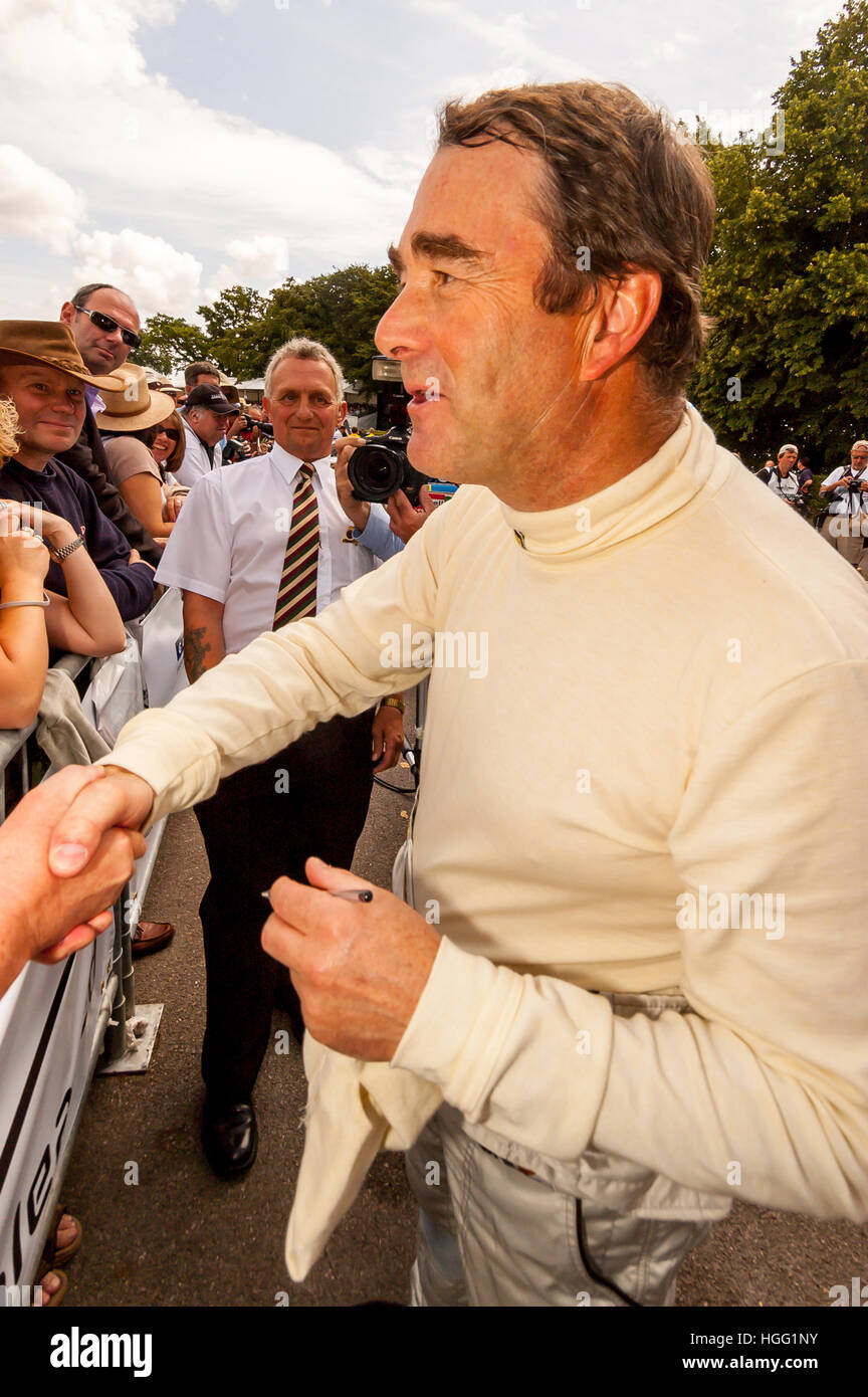 Former racing driver Nigel Mansell at Goodwood Festival of Speed Stock ...