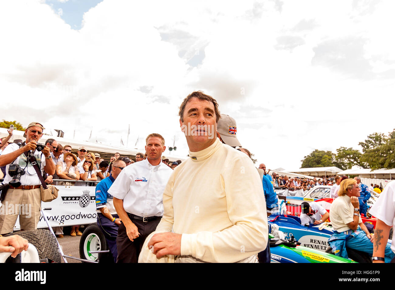 Former racing driver Nigel Mansell at Goodwood Festival of Speed Stock ...