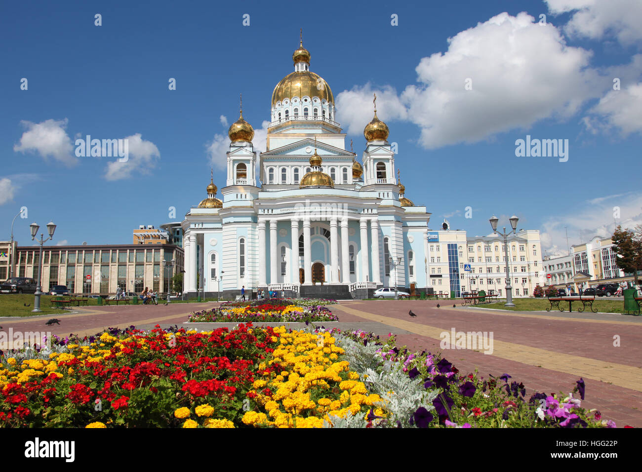 Russia. Mordovia. Saransk. Cathedral of St Fedor Ushakov Stock Photo ...
