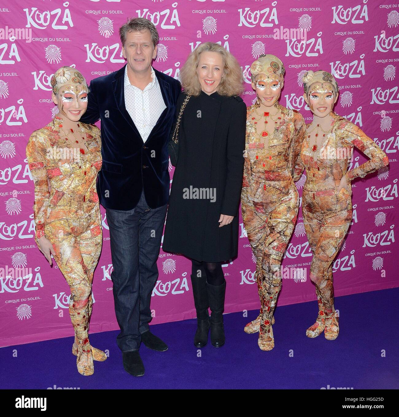 London UK Andrew Castle and Sophia Castle at Cirque Du Soleil - Kooza ...