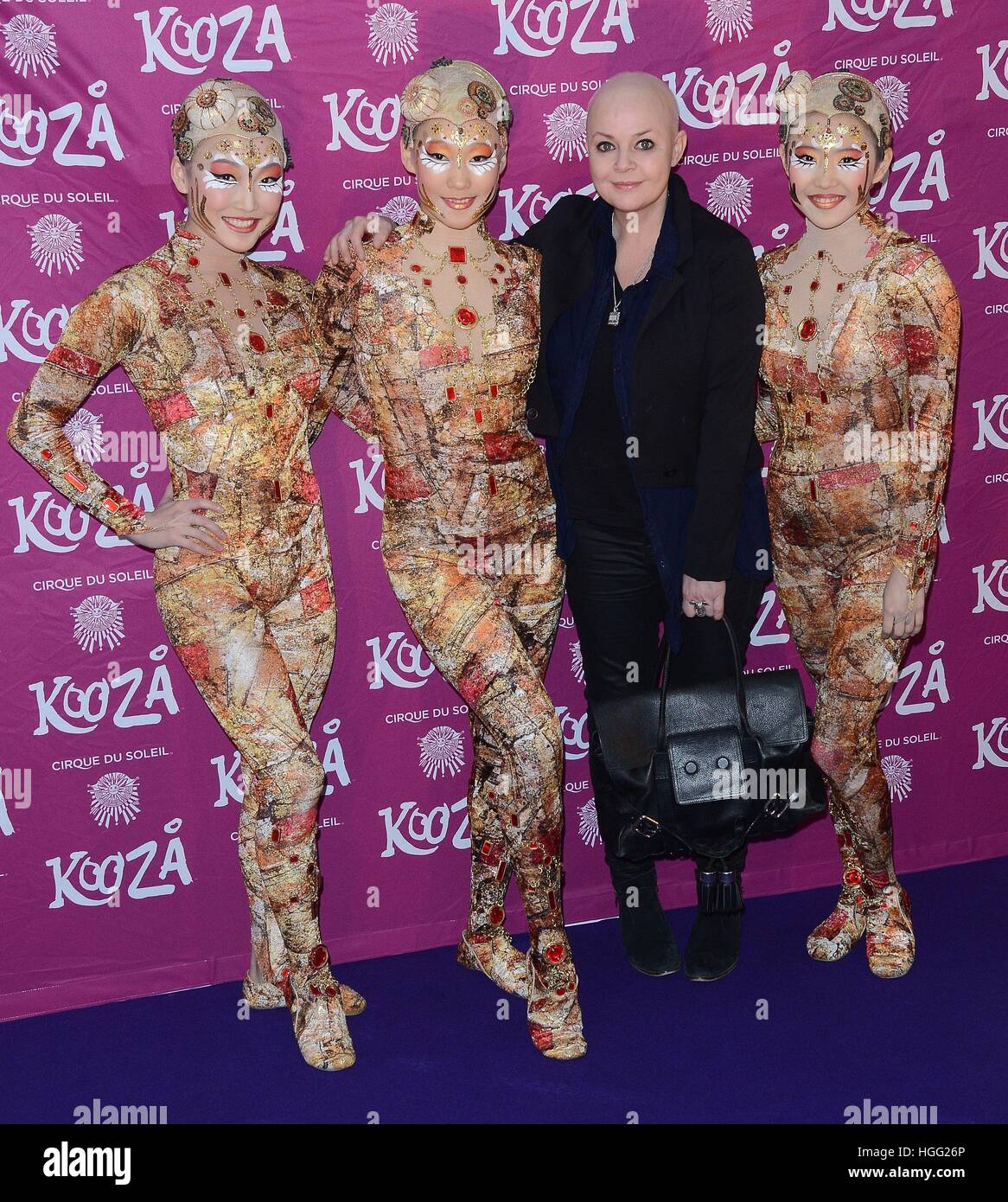 London UK Gail Porter at Cirque Du Soleil - Kooza - Premiere at The ...