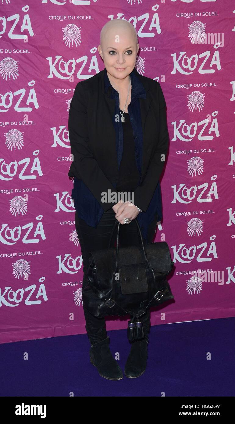 London UK Gail Porter at Cirque Du Soleil - Kooza - Premiere at The ...