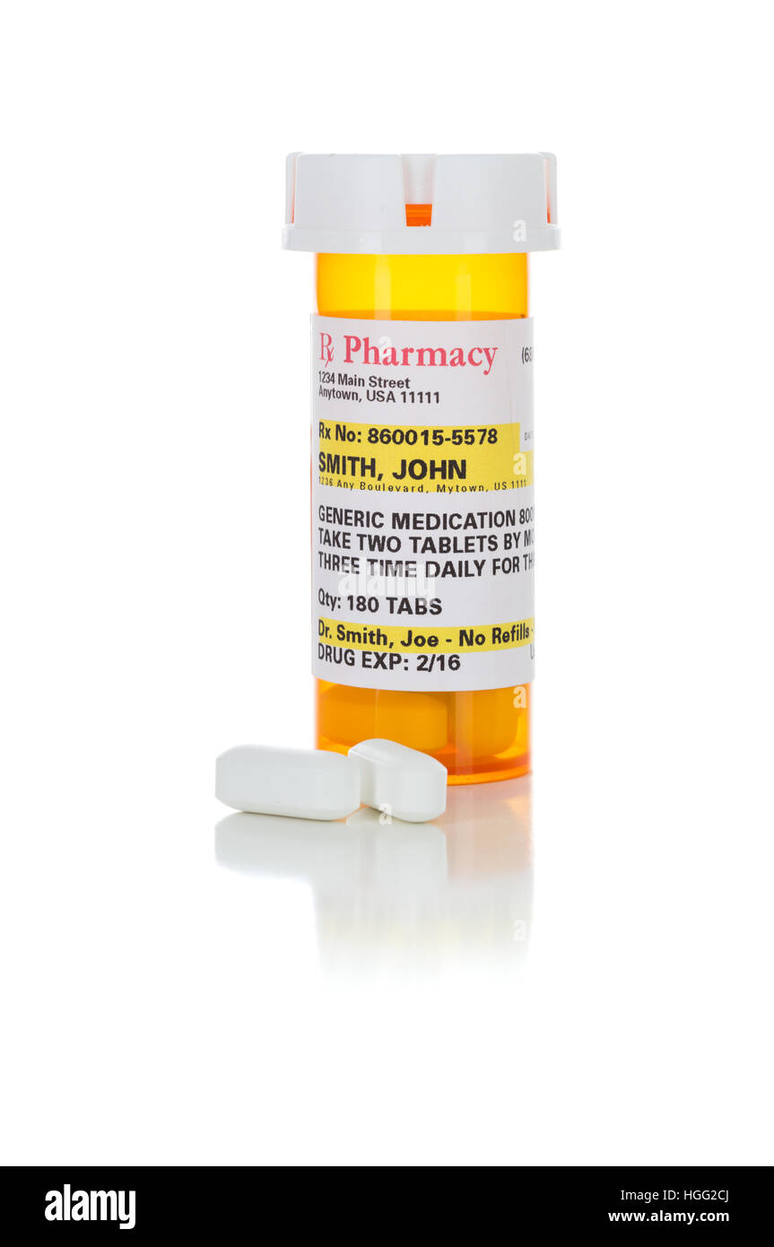 Prescription Drug Bottle Label