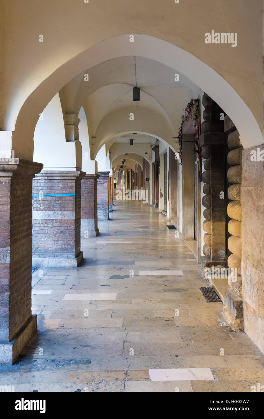 Fossombrone (Italy), a town with river bridge in Marche region with the ...
