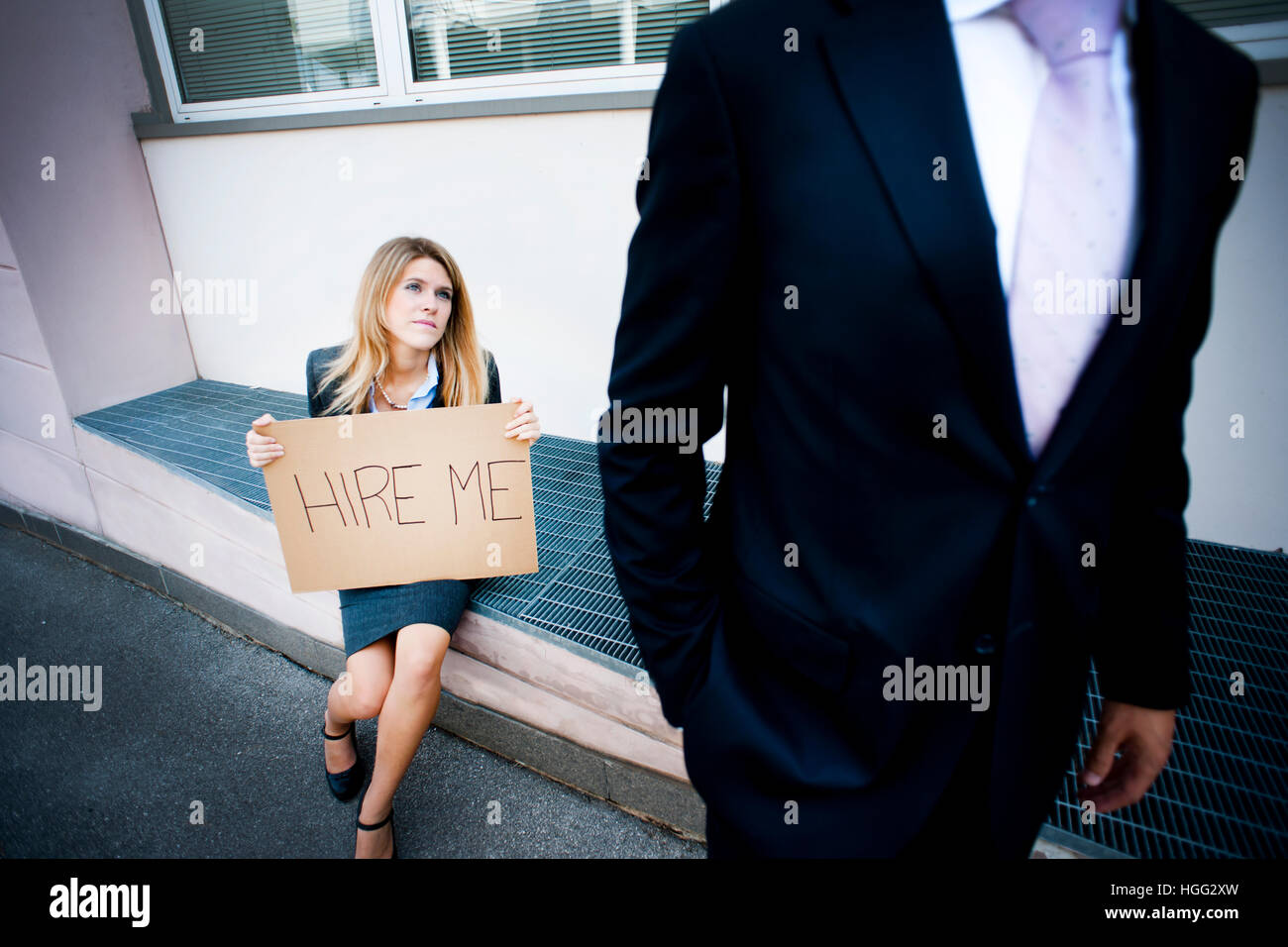 Man woman begging elegant hi-res stock photography and images - Alamy
