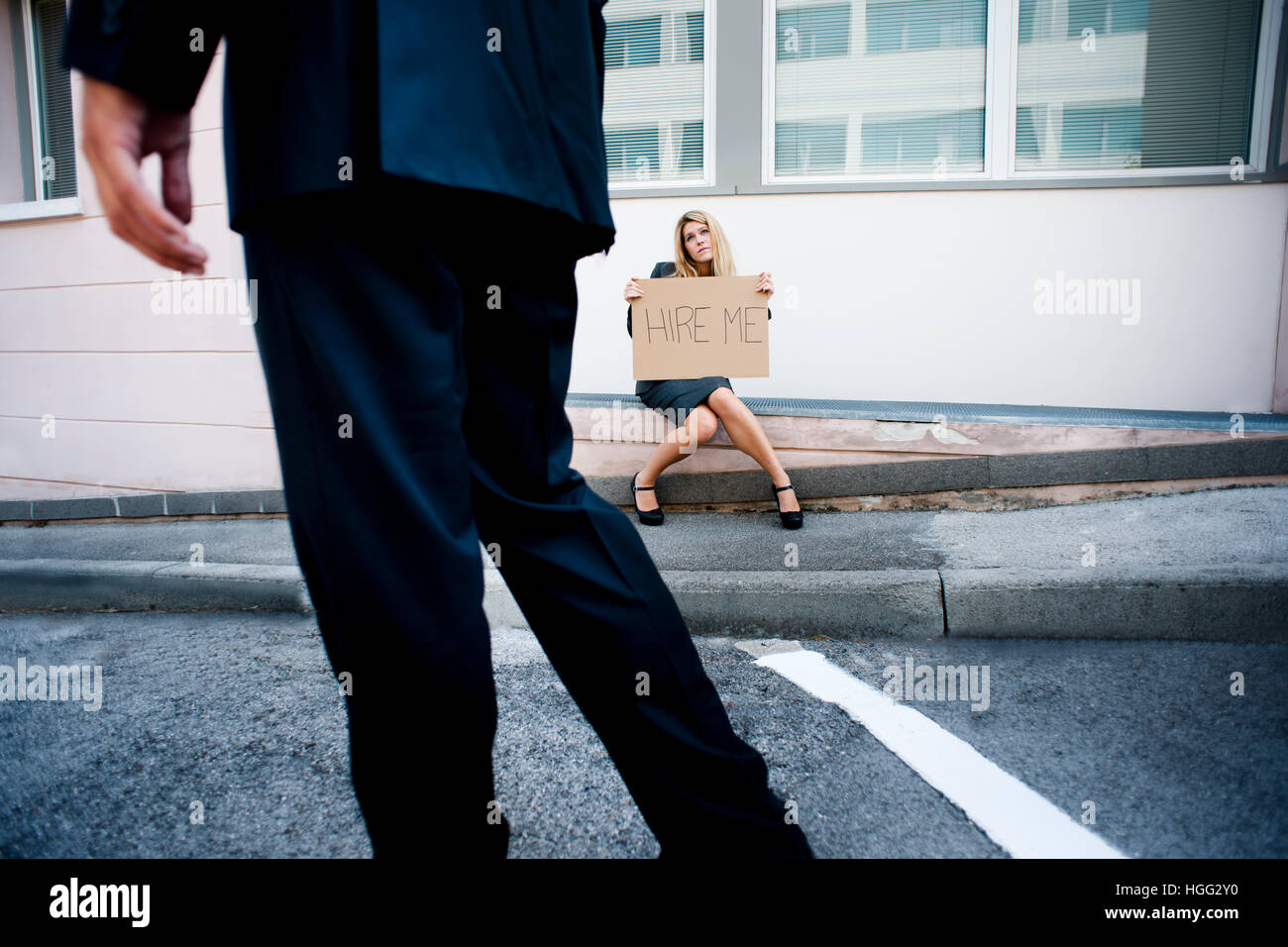Man woman begging elegant hi-res stock photography and images - Alamy