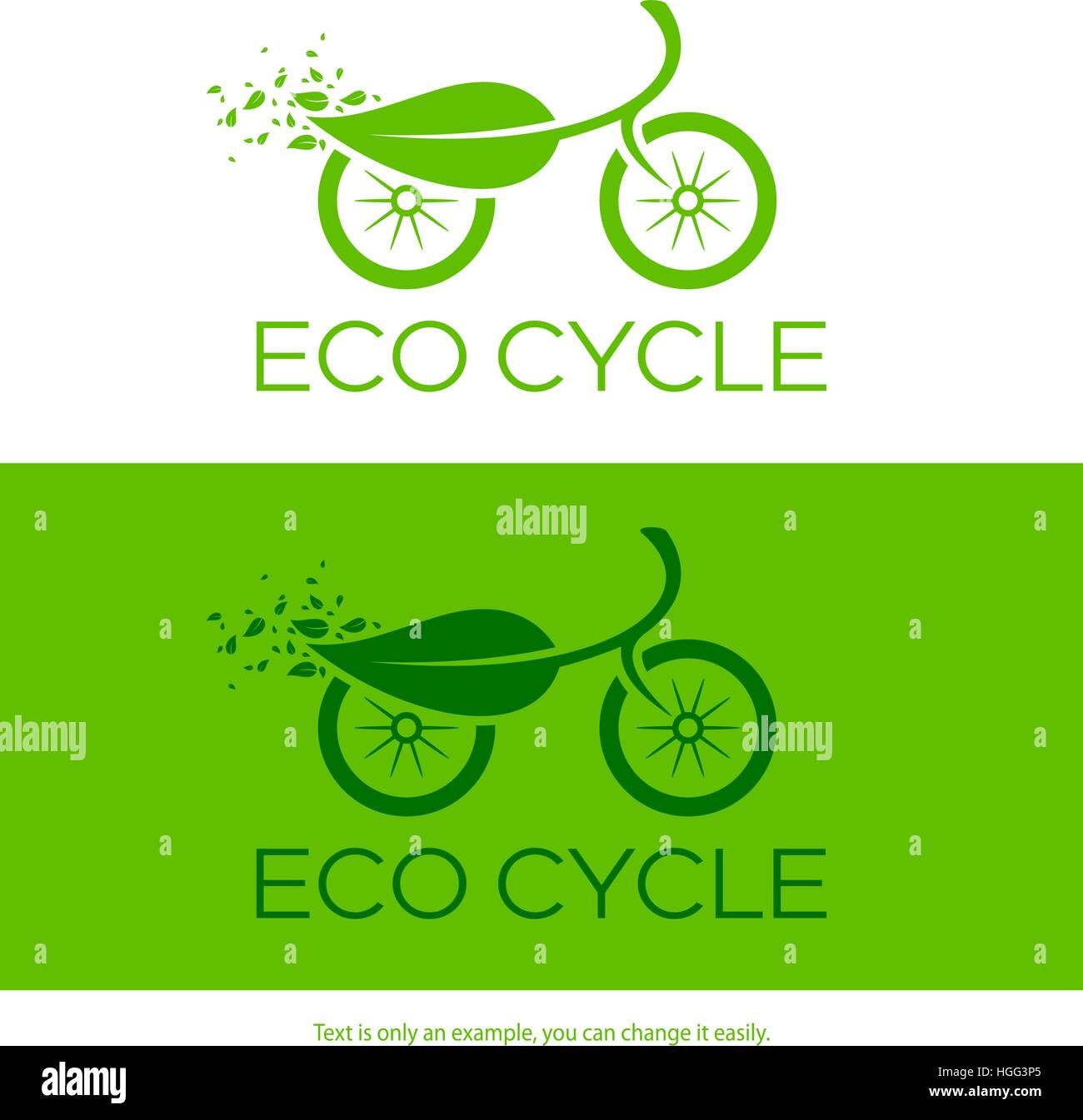Cycle logo design with ecology theme. Isolated icon. Vector ...