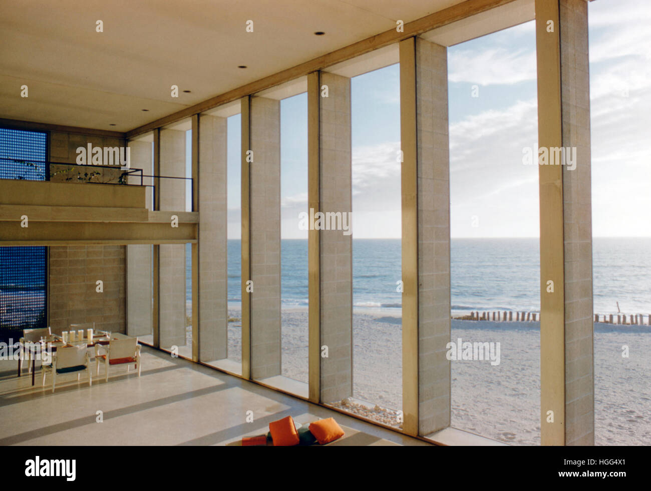 Interior detail of the house Paul Rudolph designed for the Deering ...