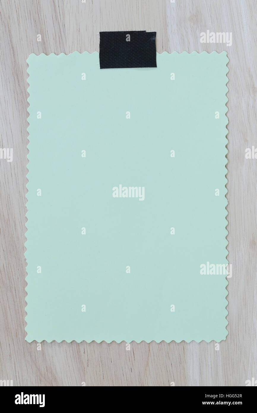 Green notepad paper of empty and copy space on wooden background,You ...