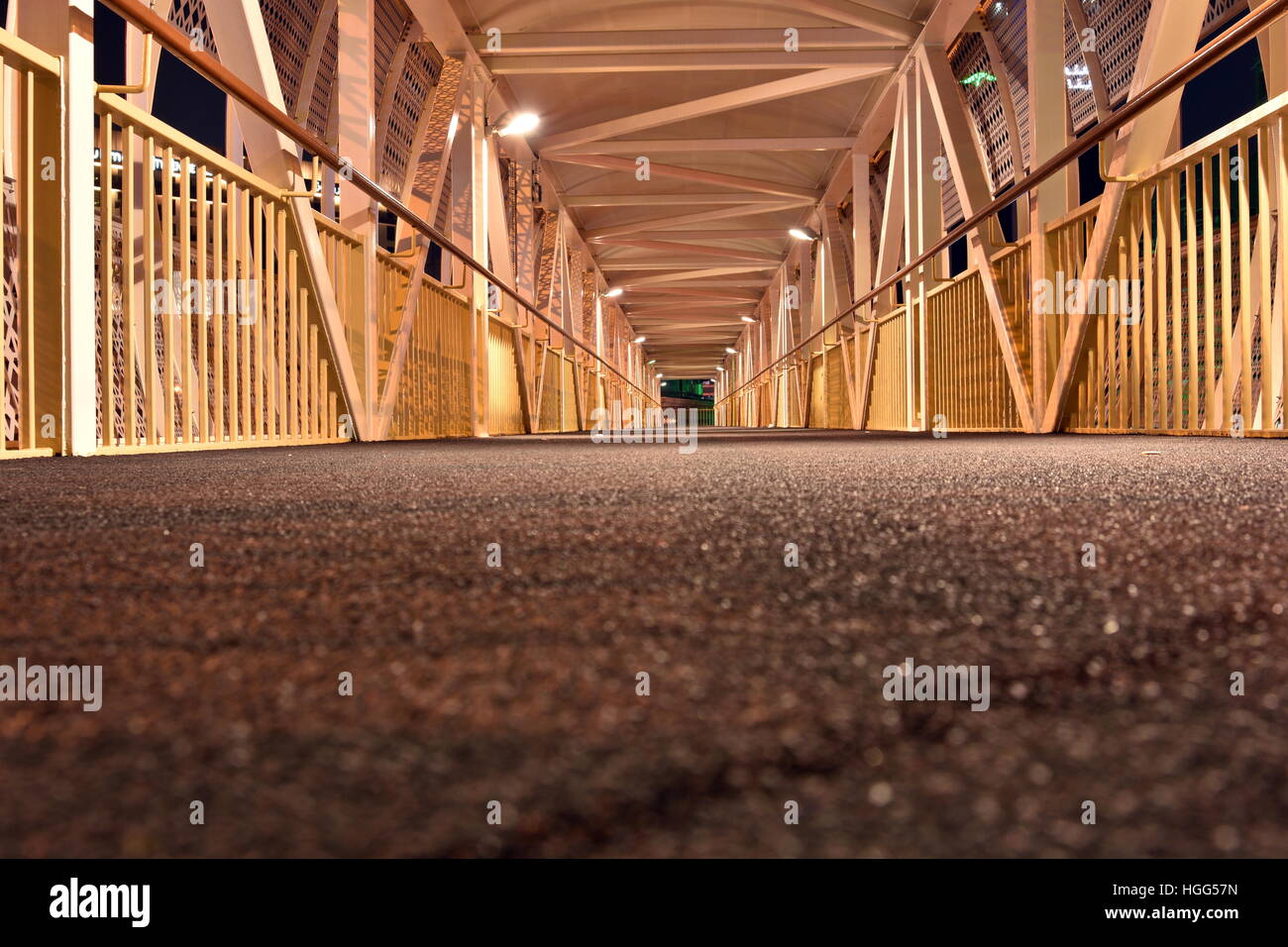 Inside Pedestrian Bridge on Dubai-Sharjah road, Dubai, United Arab ...