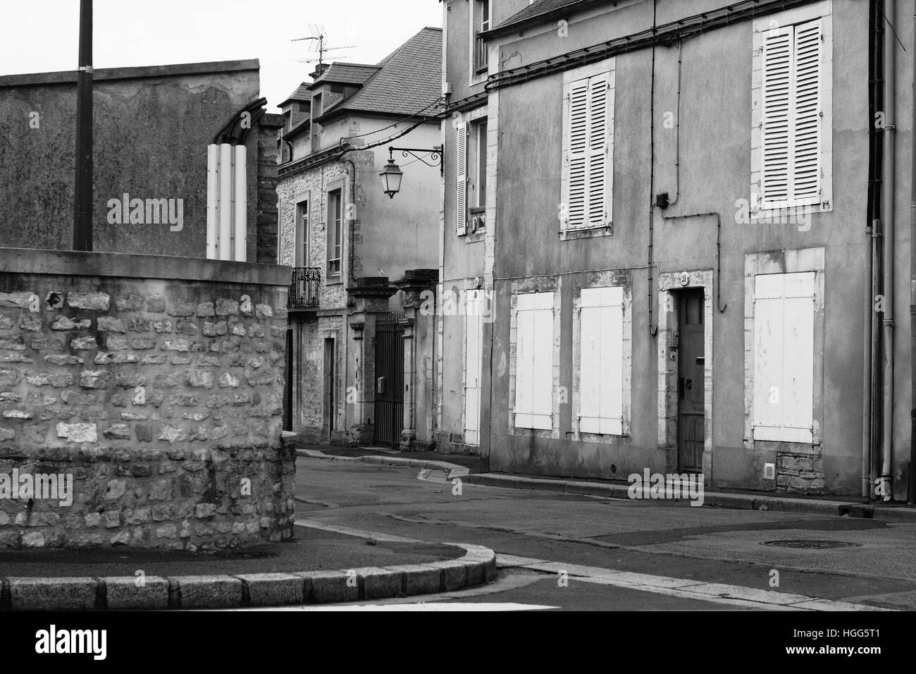 Closed wooden window shutter Black and White Stock Photos & Images - Alamy