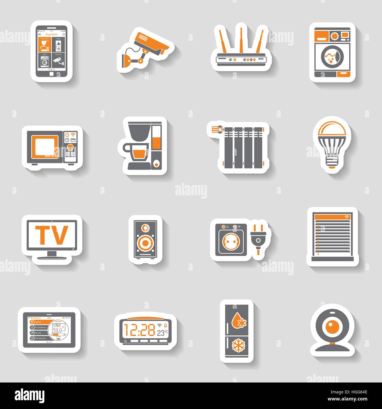 Smart tv sticker Stock Vector Images - Alamy