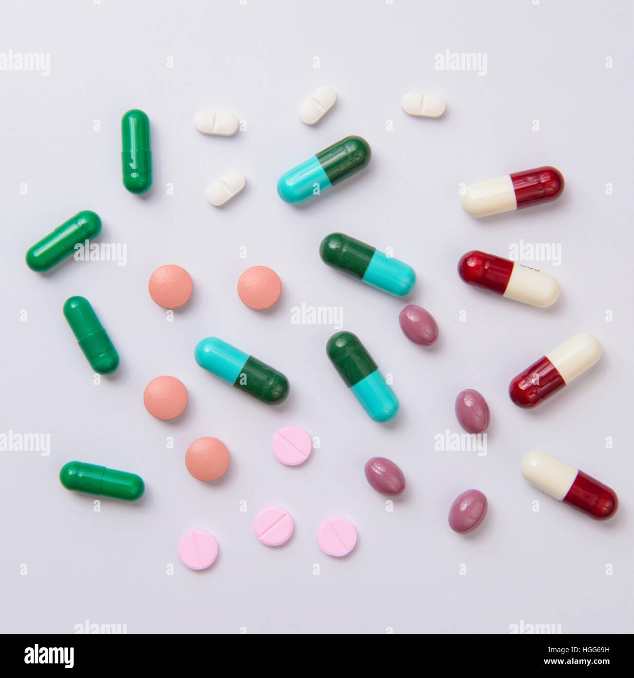 Pills, tablets and capsules Stock Photo - Alamy