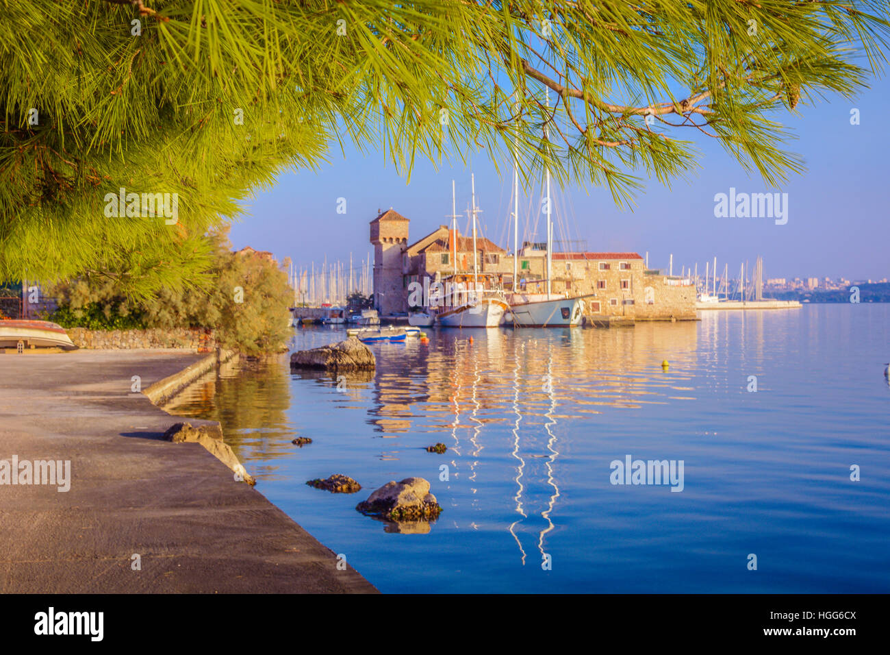 Croatian landmark near town Split, Europe Stock Photo - Alamy