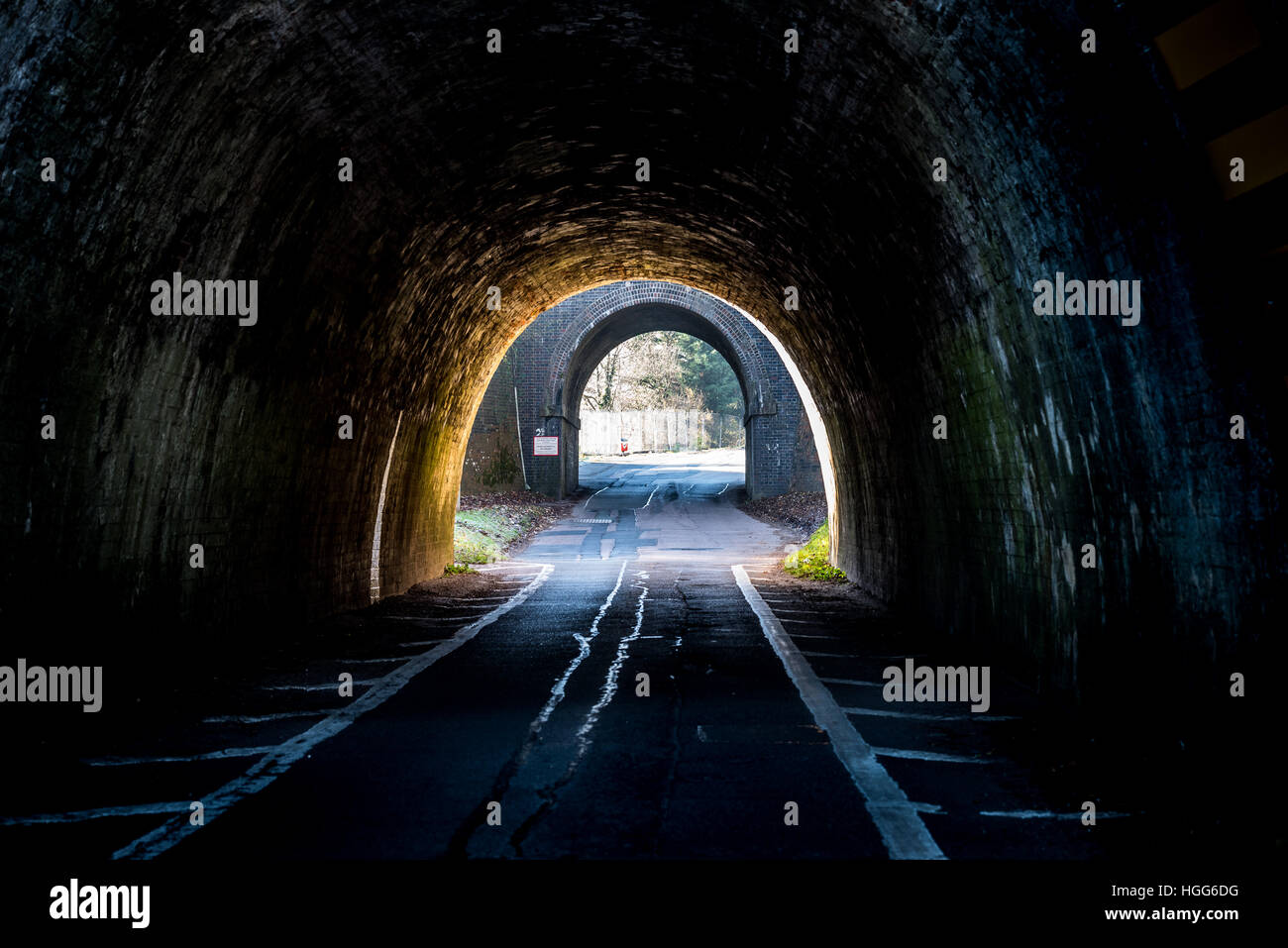 Long narrow underground tunnel hi-res stock photography and images - Alamy