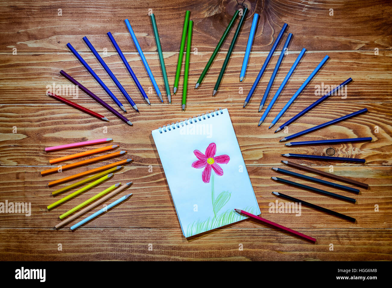 Flower drawing hi-res stock photography and images - Alamy