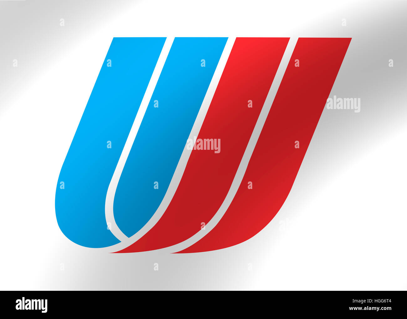 United Air Airlines logo flag Stock Photo - Alamy