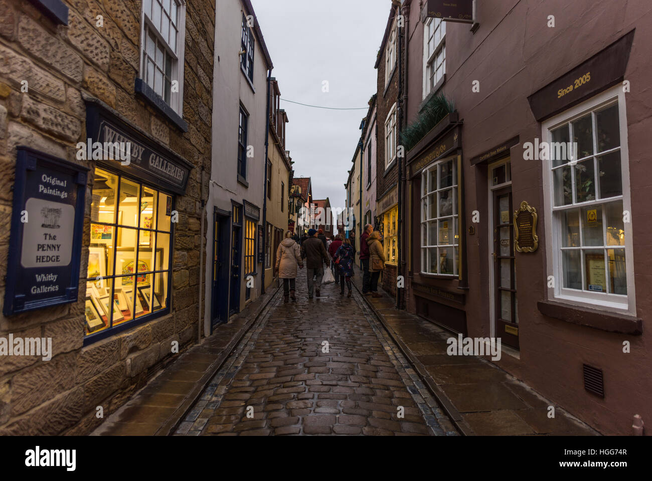 The wonderful historic town of Whitby, North Yorkshire, with its many ...