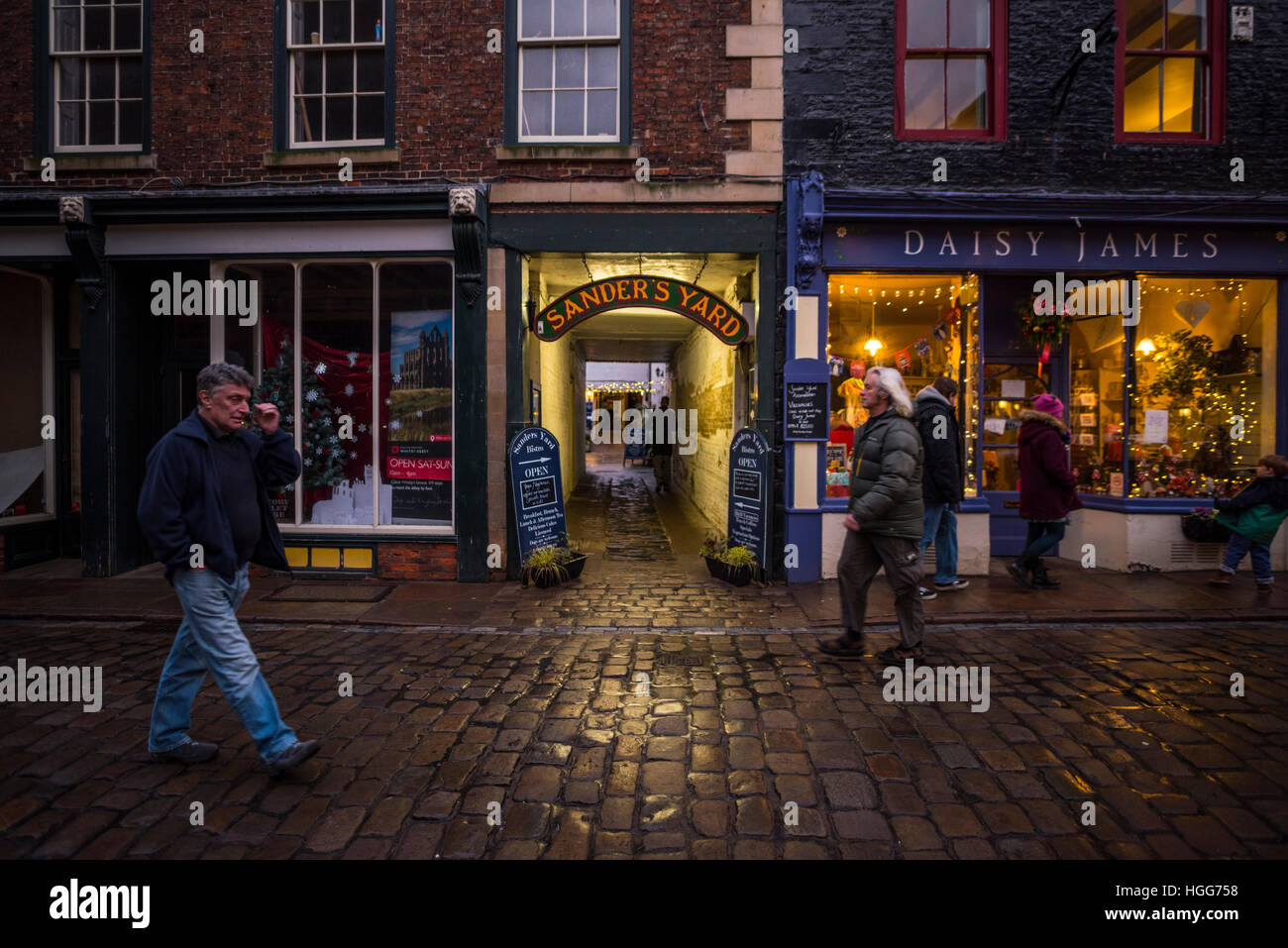 The wonderful historic town of Whitby, North Yorkshire, with its many ...