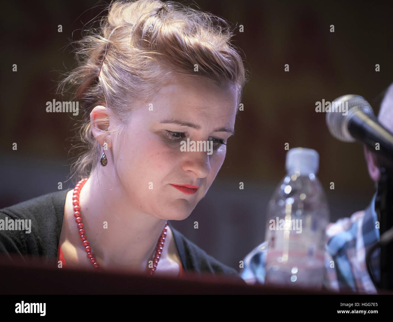 Female Speaker Conference Portrait Stock Photo - Alamy