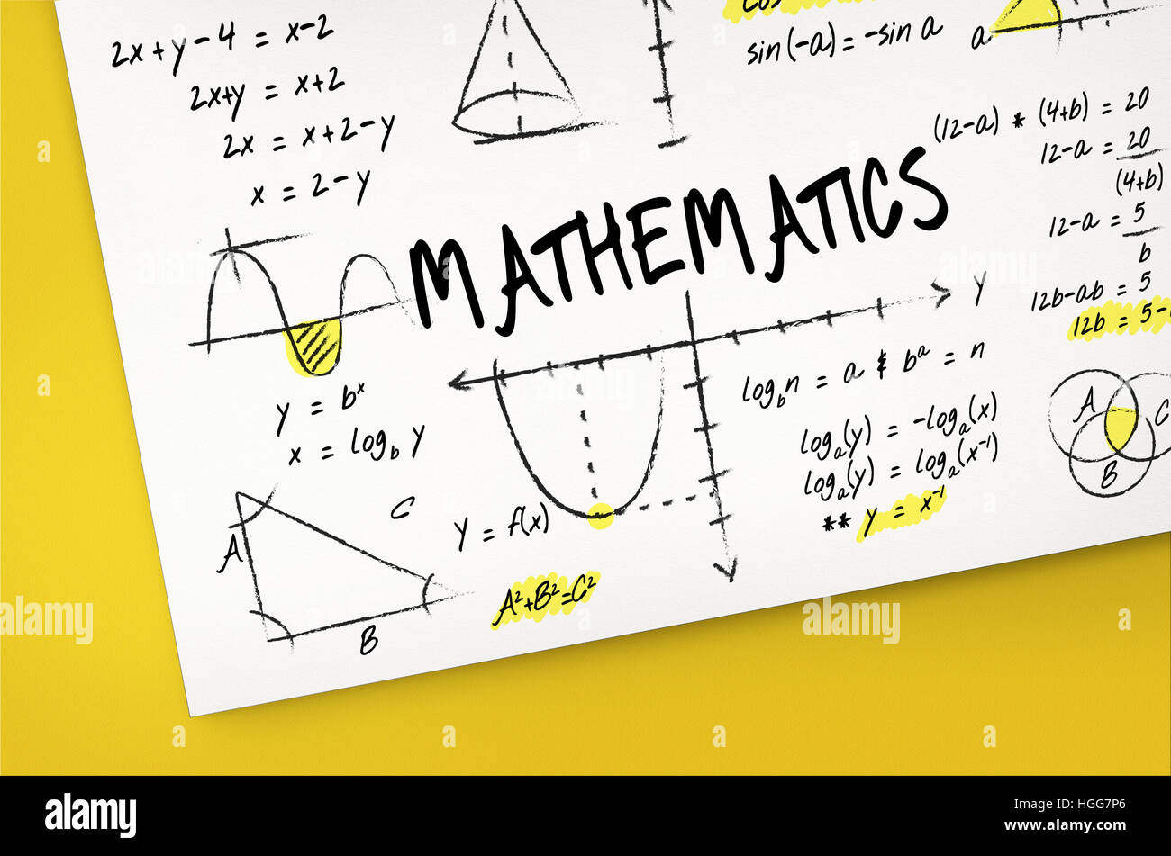 Methematics Math Algebra Calculus Numbers Concept Stock Photo - Alamy