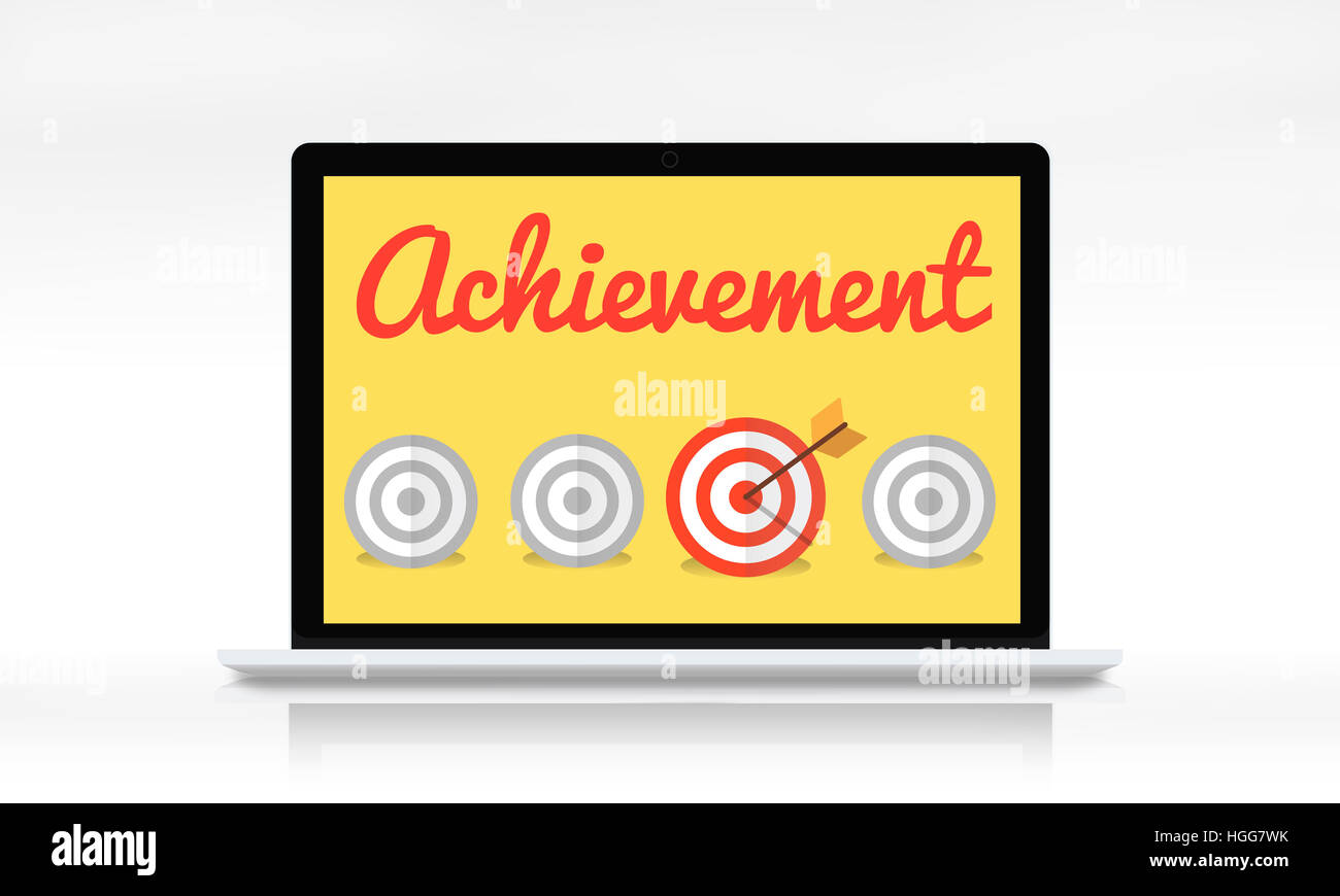 Target Goal Mission Strategy Icon Concept Stock Photo - Alamy