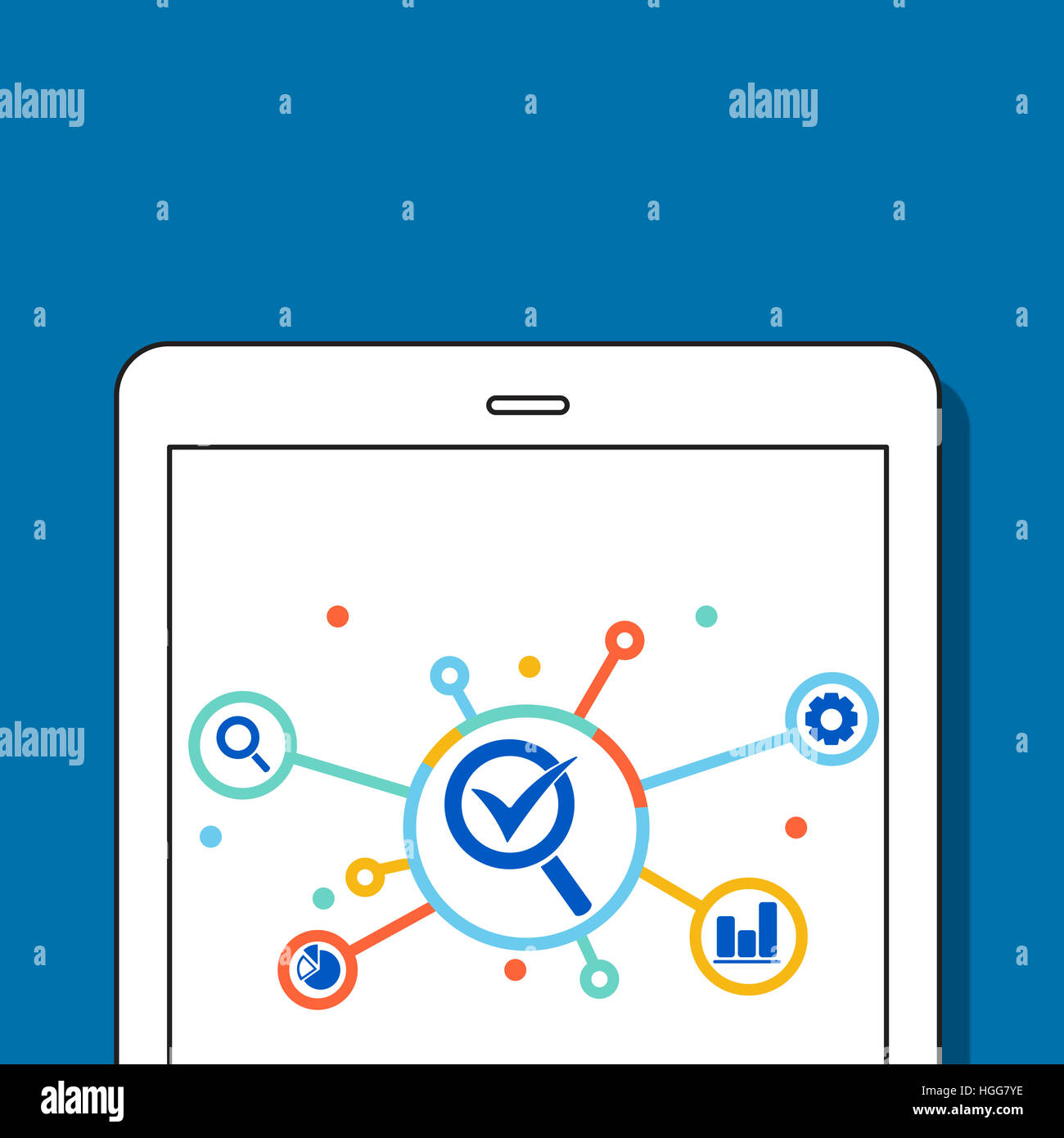 Quality Management Check Icon Concept Stock Photo - Alamy