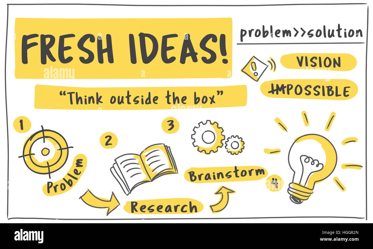 Fresh Ideas Inspire Creativity Concept Stock Photo - Alamy