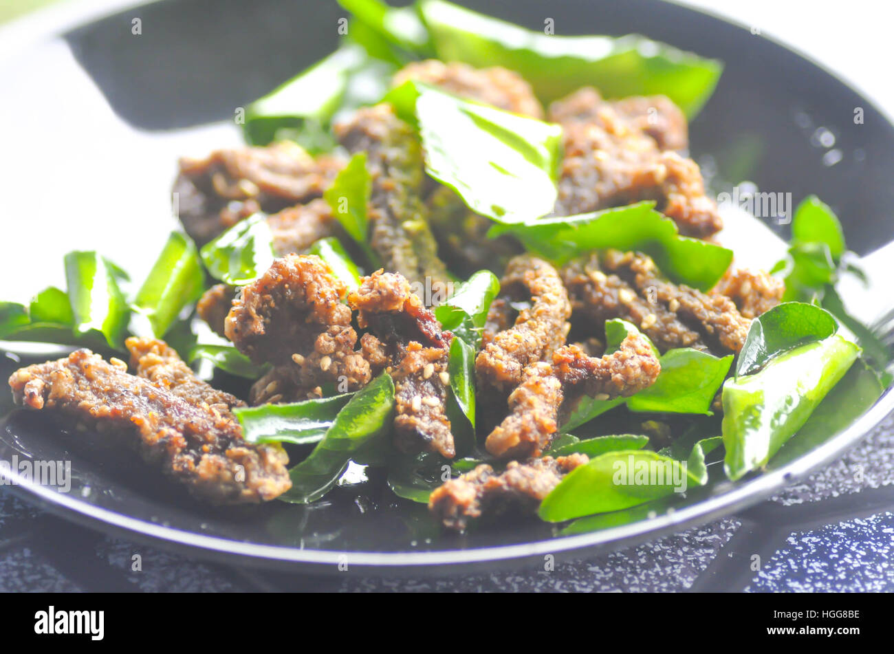 Fried leech lime leaf hi-res stock photography and images - Alamy